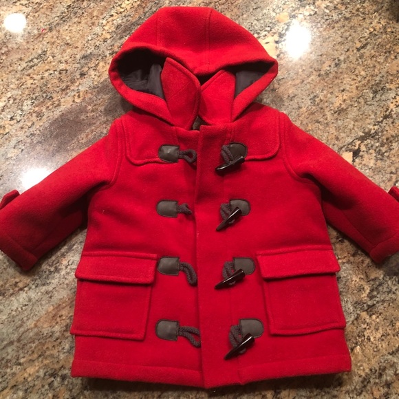Janie and Jack | Jackets & Coats | Classic Red Toggle Coat | Poshmark